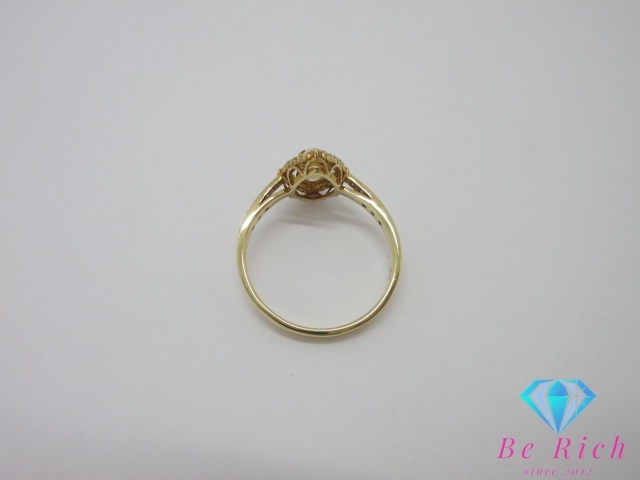 Yahoo!オークション - K18 YG ホワイト オパール 0.45ct ダイヤモンド ...