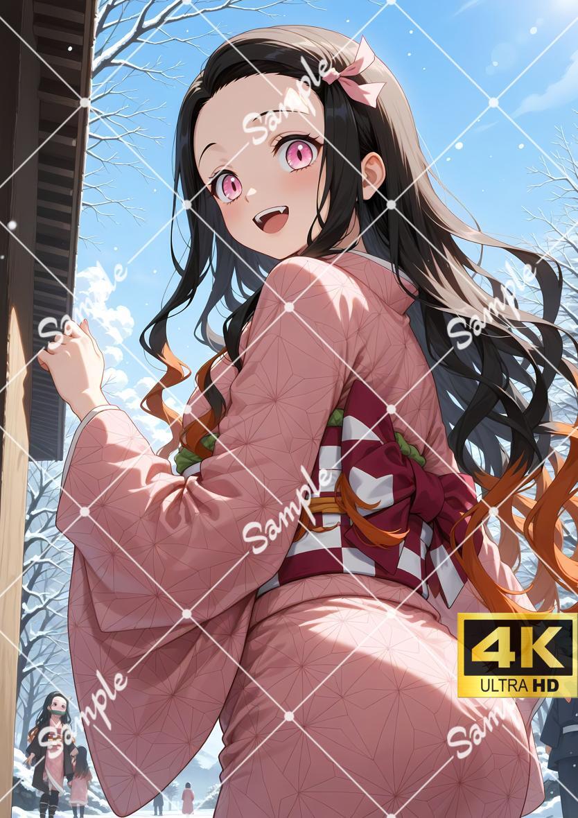 Yahoo!オークション - A6601 特典あり 竈門禰豆子 鬼滅の刃 同人ポスタ...