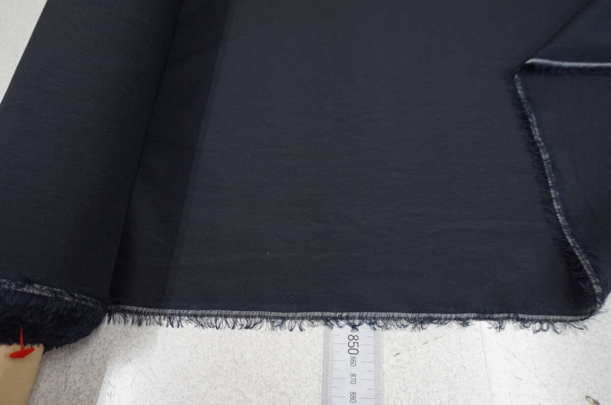 Yahoo!オークション - NO28-4.2 綿シルク生地 Dネイビー 4．2m