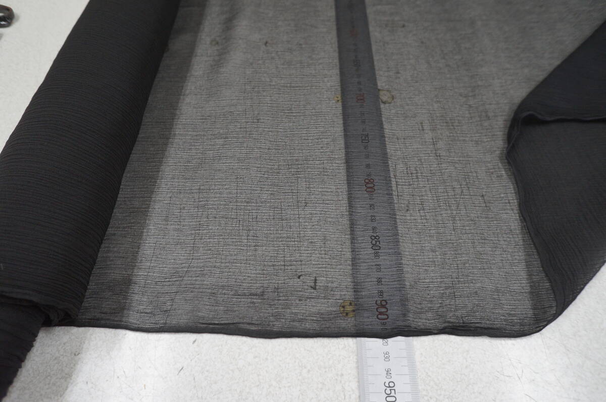 Yahoo!オークション - NO32-3.5 シルク100楊柳生地 黒 3．5m