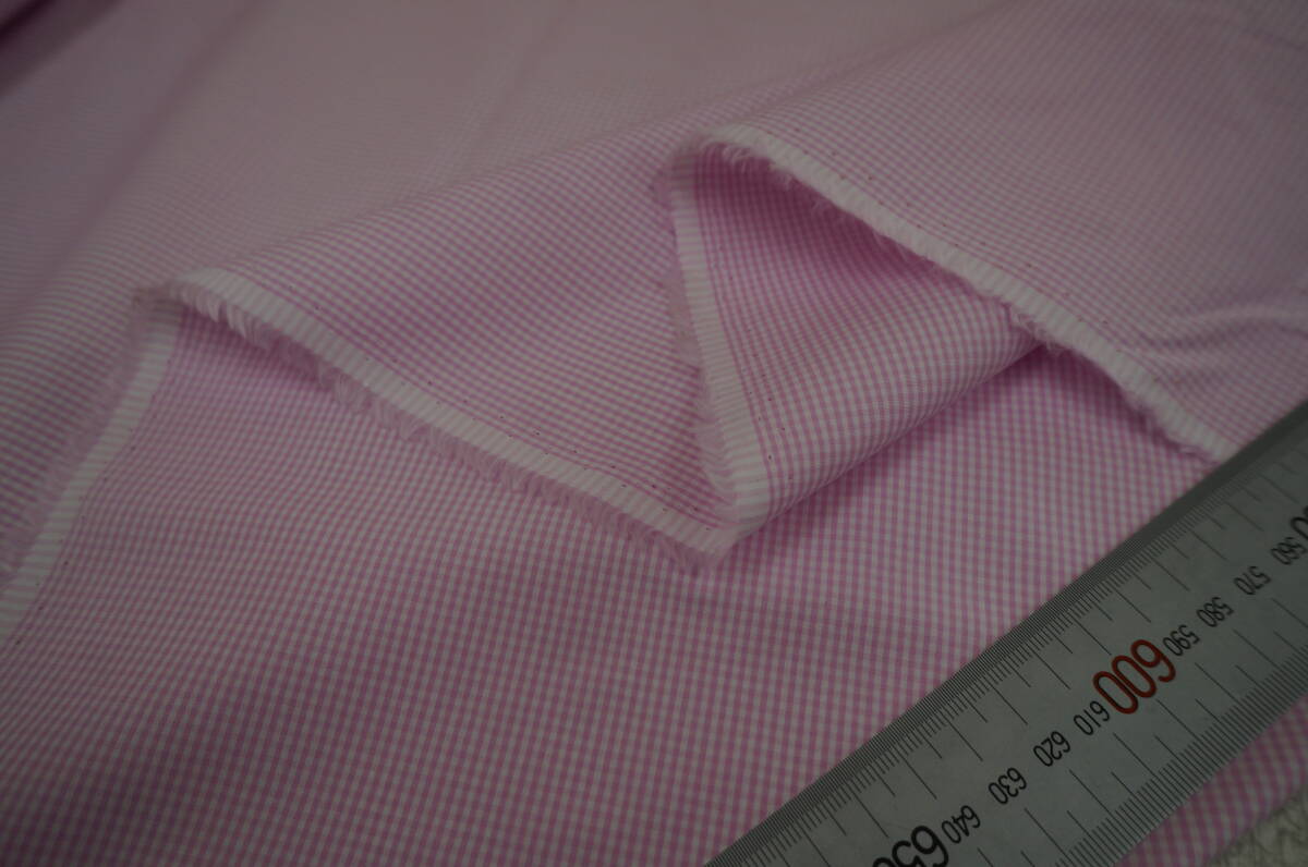 Yahoo!オークション - NO62-4.2 綿100ギンガムチェック生地 ピンク ...