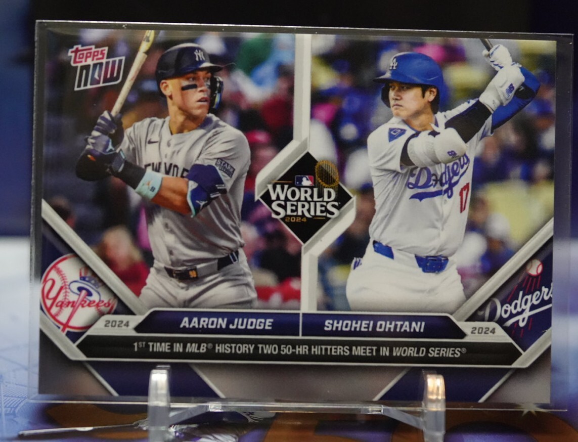 2024 Topps now 863 大谷翔平 50/50 Shohei Ohtani アーロン ジャッジ MVP レギュラーカード ワールドシリーズ ドジャース ヤンキース(Topps ...