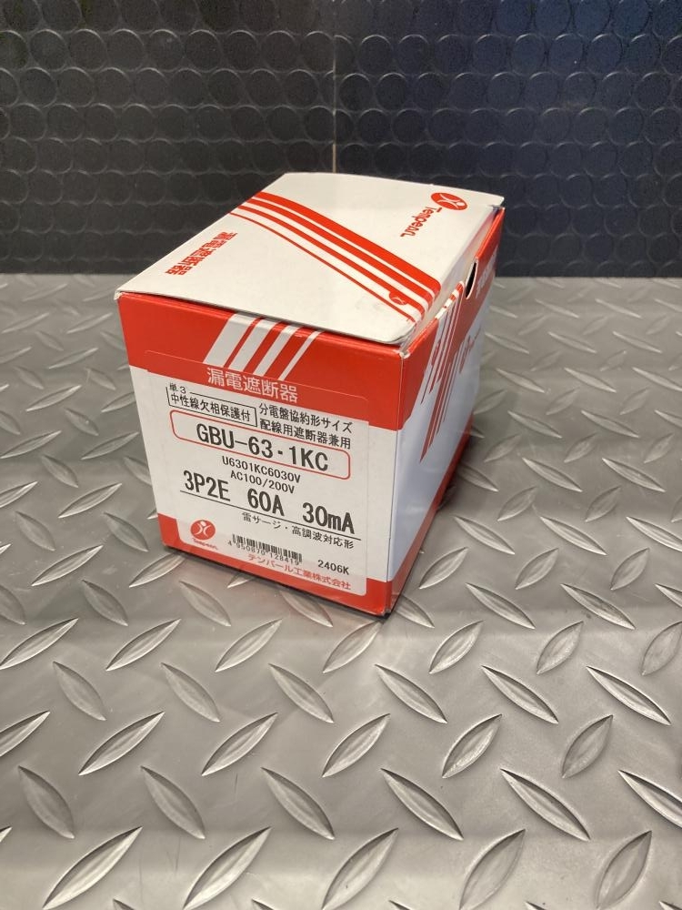 Yahoo!オークション - 019 未使用品 テンパール工業 漏電遮断器 GBU-63...
