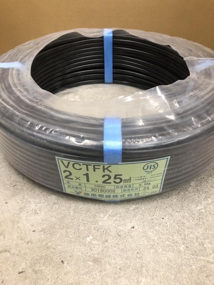 Yahoo!オークション - 005 未使用品 VCTFKケーブル 2×1.25