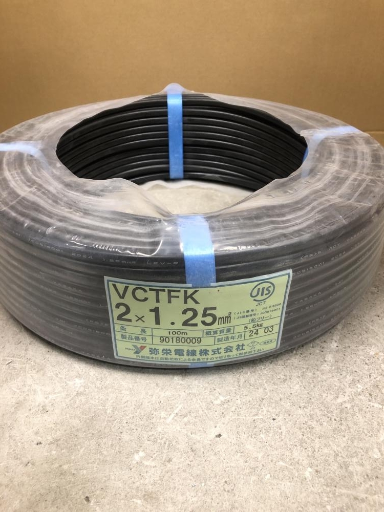 Yahoo!オークション - 005 未使用品 VCTFKケーブル 2×1.25
