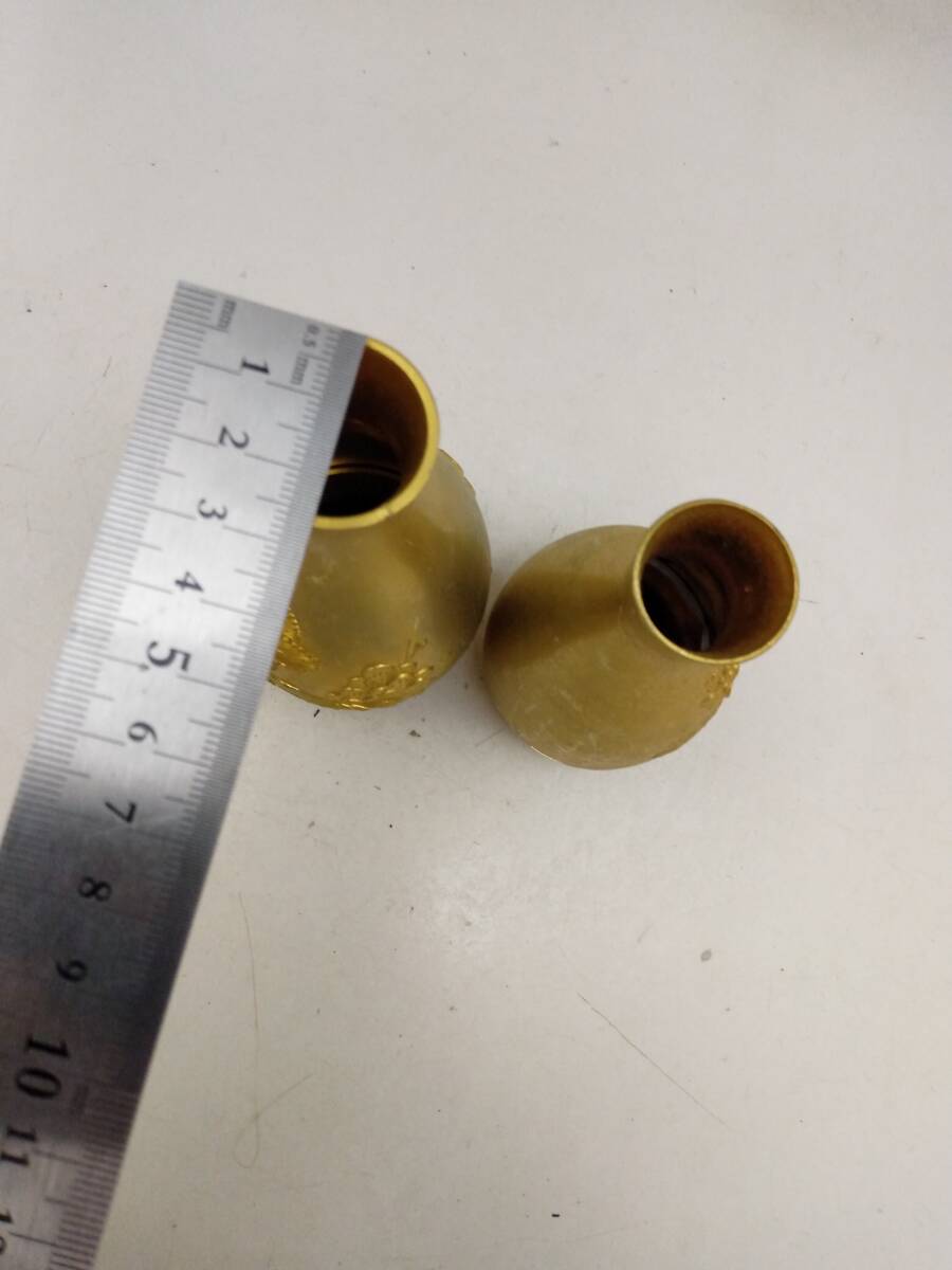 Yahoo!オークション - 0114-0014 中古 K24 GP 金 徳利 ゴールド 2点セ...