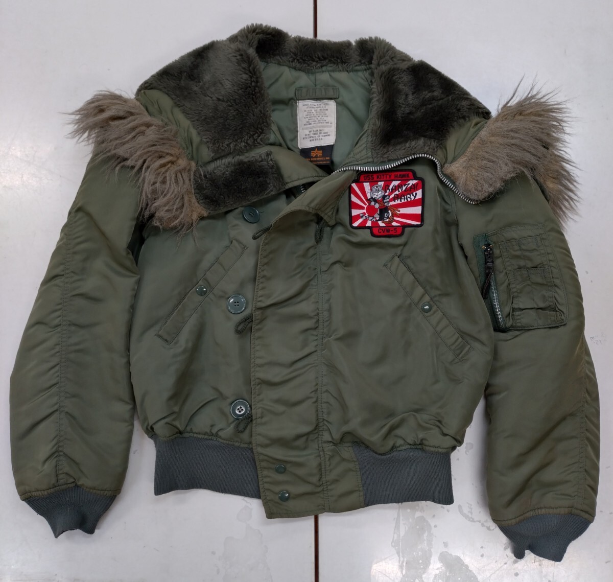 Yahoo!オークション - N2B カスタム フライトジャケット スコードロン...