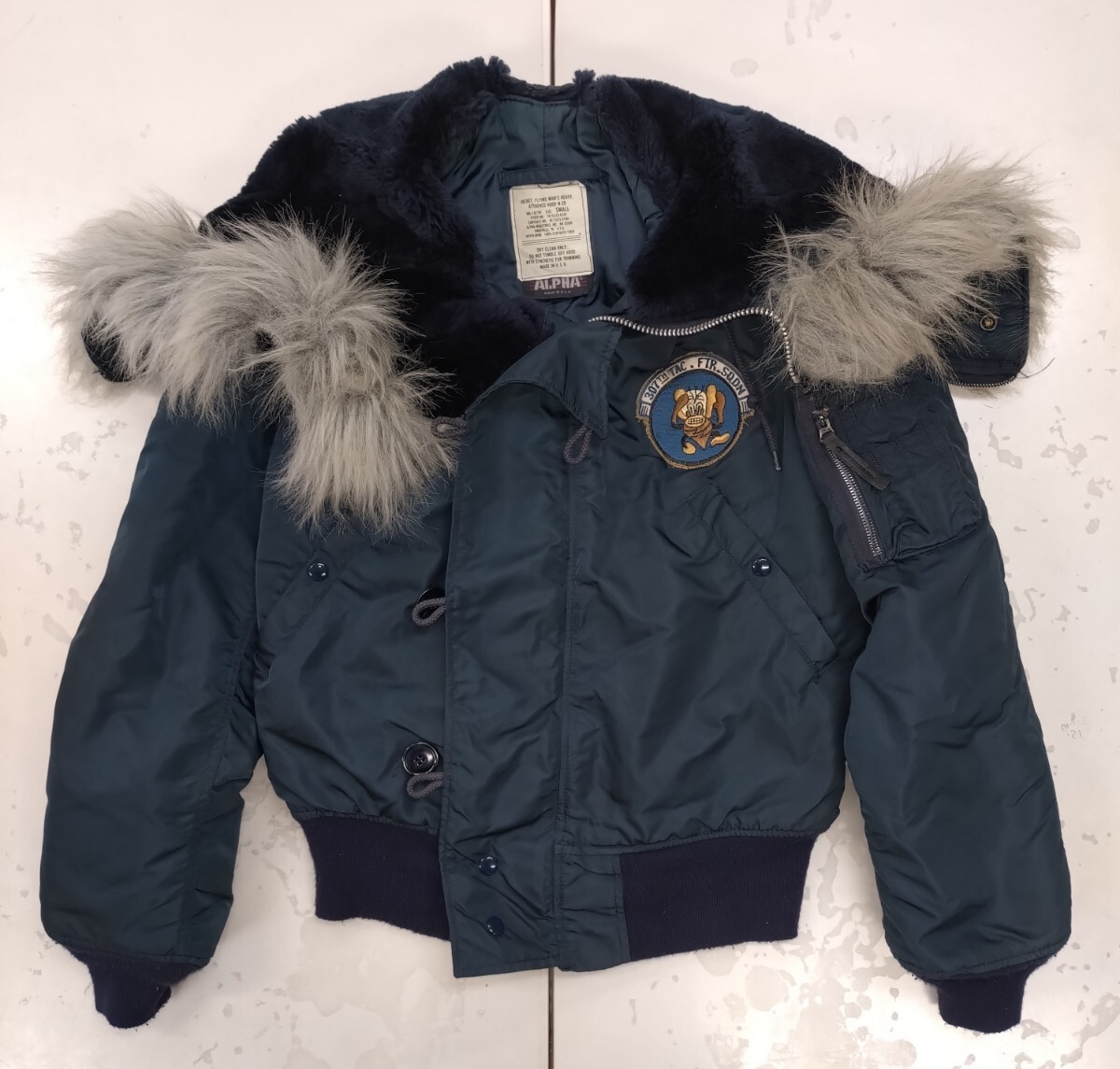 Yahoo!オークション - N2B カスタム フライトジャケット スコードロン...