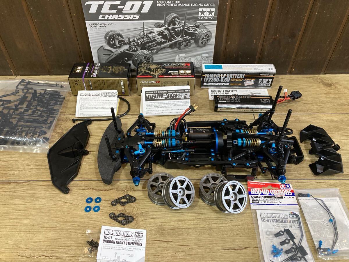 タミヤ TC-01 ブラシレスアンプ04SR ブラシレスモーター02 15.5T リフェLF2200-6.6V 35gtrボディ付き 検索用 TA08 TA07 TB05 タミチャレ
