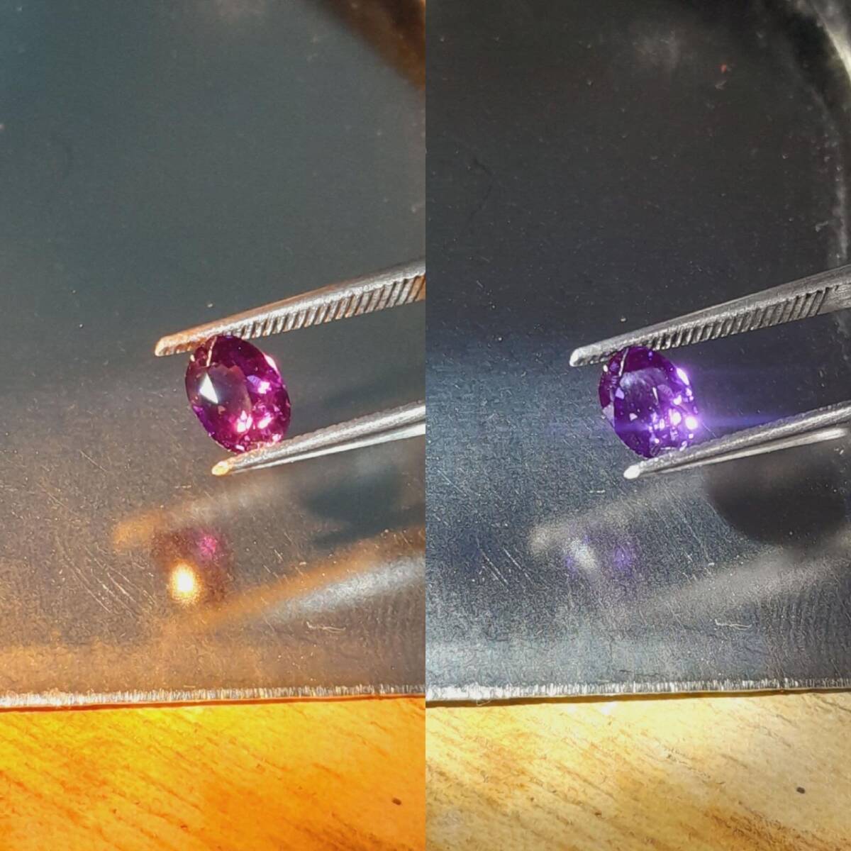 Yahoo!オークション - 新品 絶品極上 非加熱 紫色 色 が 変わるスリラ...