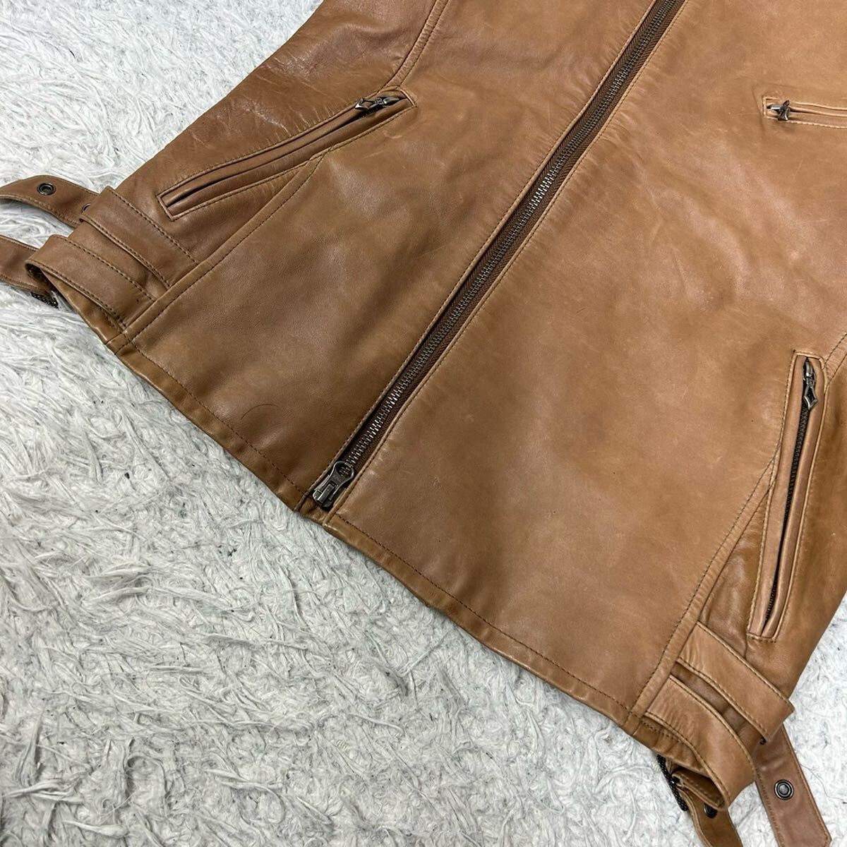 Yahoo!オークション - 希少 Lサイズ 【極上ホースレザー キャメル】HAR...