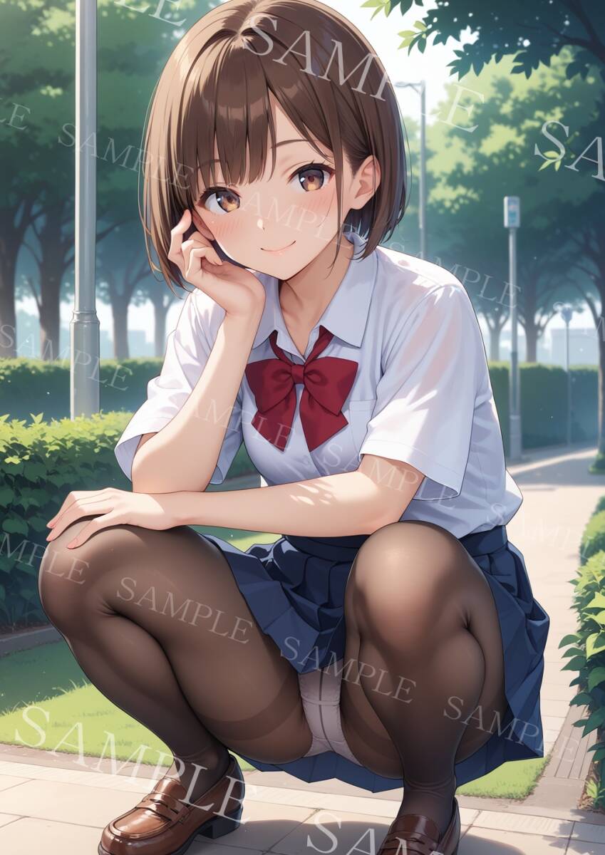 Yahoo!オークション - 制服 パンチラ 下着 美少女 パンツ パンスト 美...