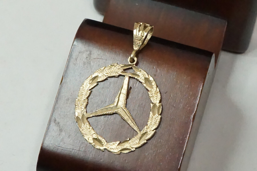 日本代購代標第一品牌【樂淘letao】－14k刻印 ペンダントトップ ベンツマーク ビンテージ レトロ 14金 検・k14・金無垢