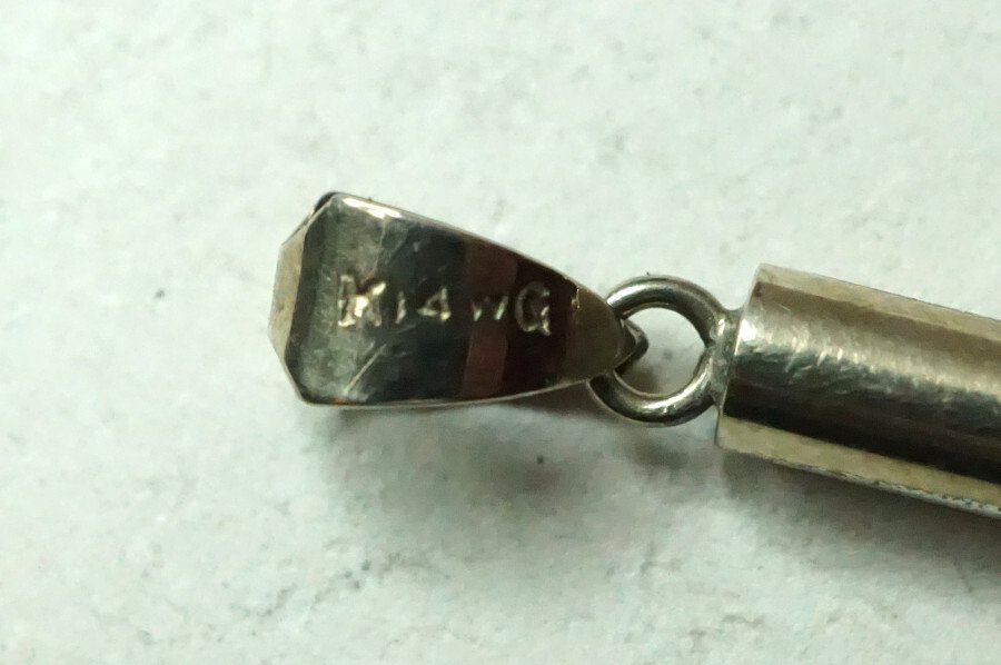 日本代購代標第一品牌【樂淘letao】－K14wg刻印 ペンダントトップ 十字架 クロス ホワイトゴールド ビンテージ レトロ 14金 検・k14・金無垢