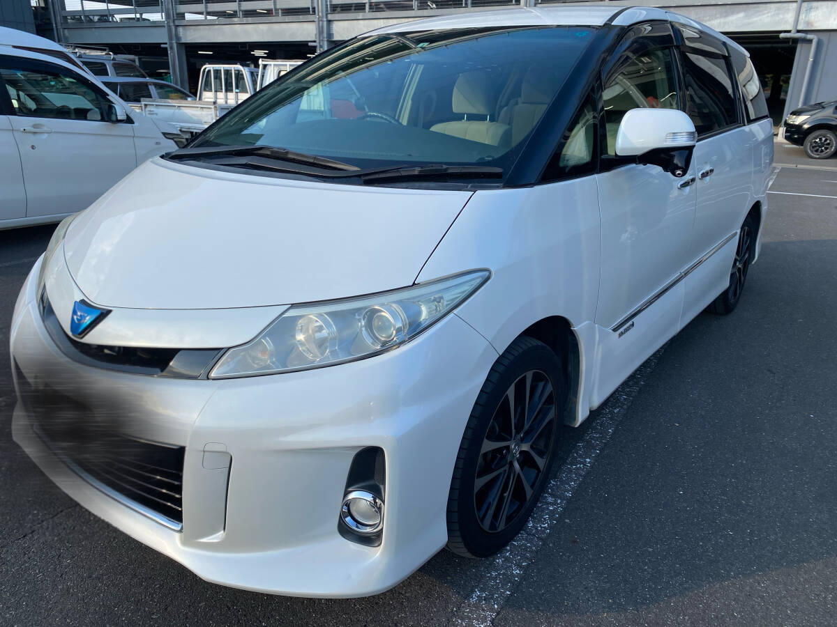 Yahoo!オークション - 24年後期 ワンオーナー エスティマハイブリッド ...