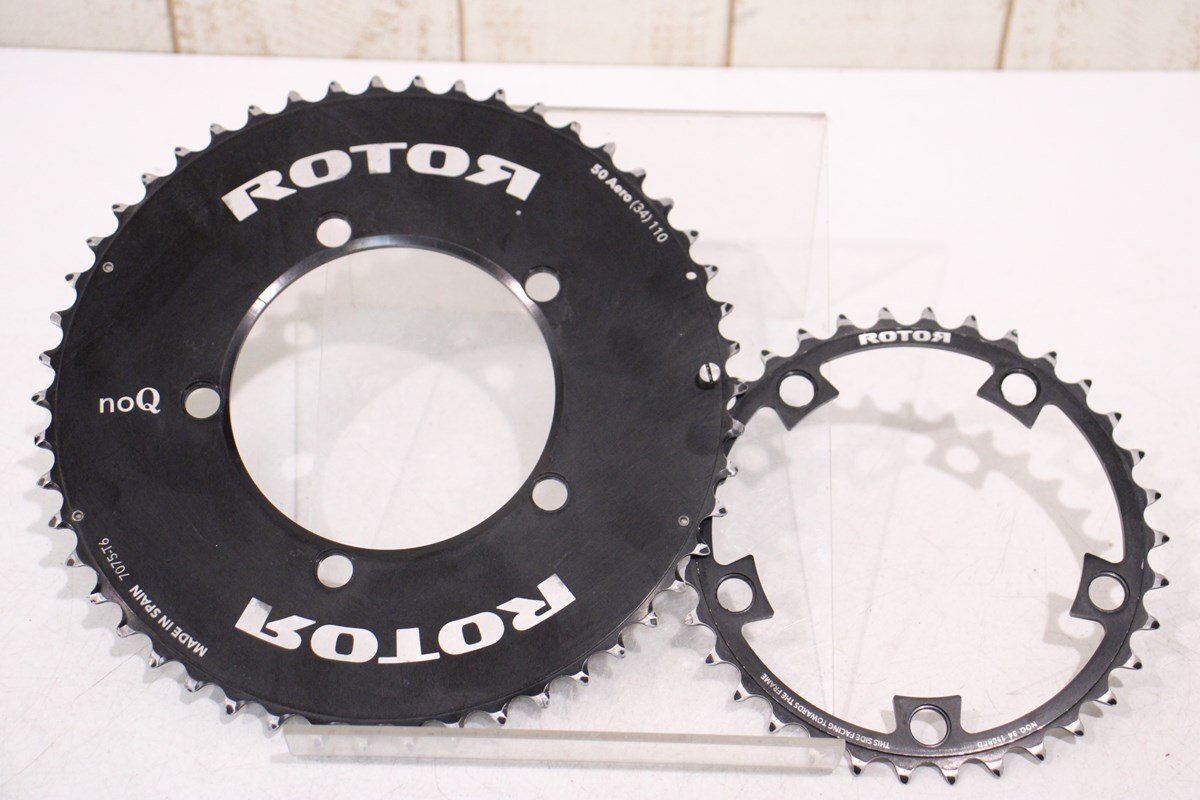 Yahoo!オークション - ROTOR ローター noQ AERO 50/34T BCD 110mm 5AR...
