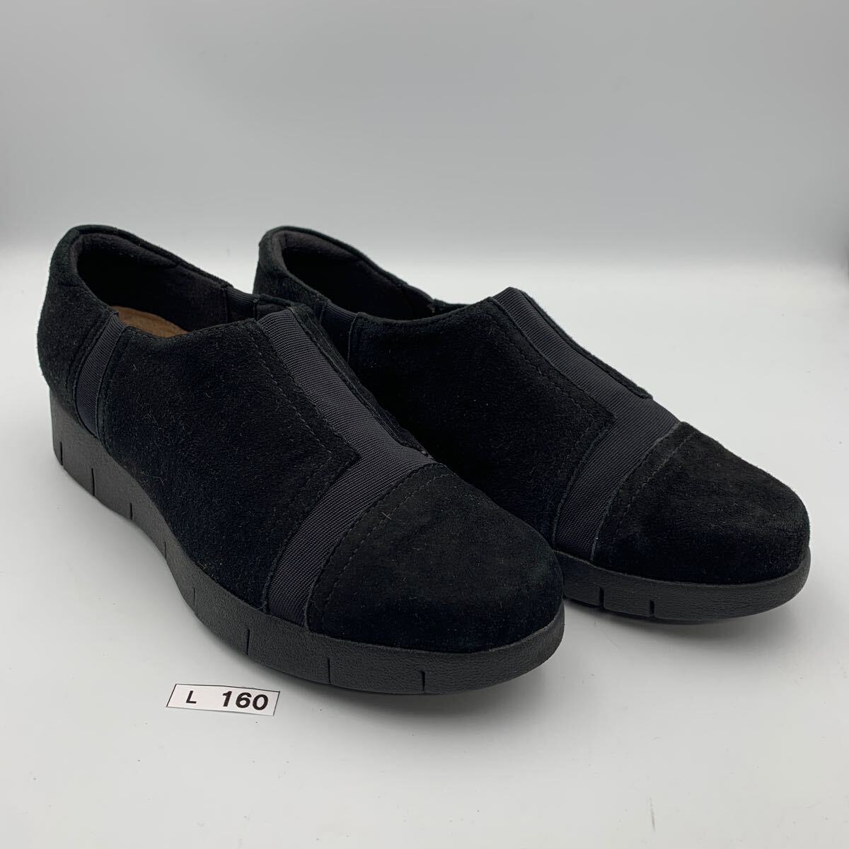 Yahoo!オークション - L160 Clarks クラークス レディース スリッポン...