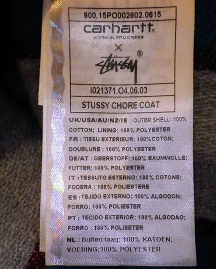 Yahoo!オークション - STUSSYステューシー×カーハートチョアコートL緑 ...