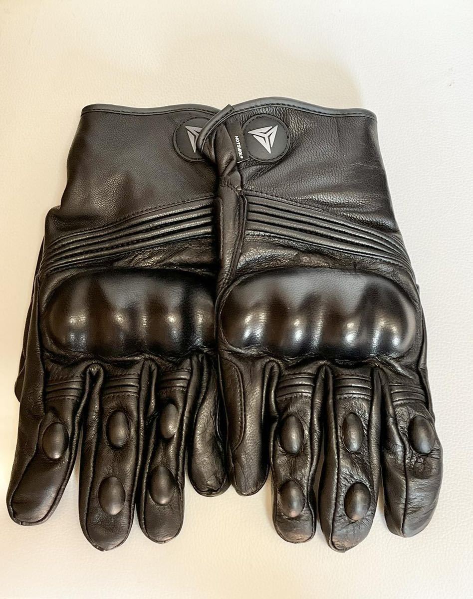 Yahoo!オークション - MOTOWOLFバイクレザーグローブ 冬用 裏起毛 防寒...