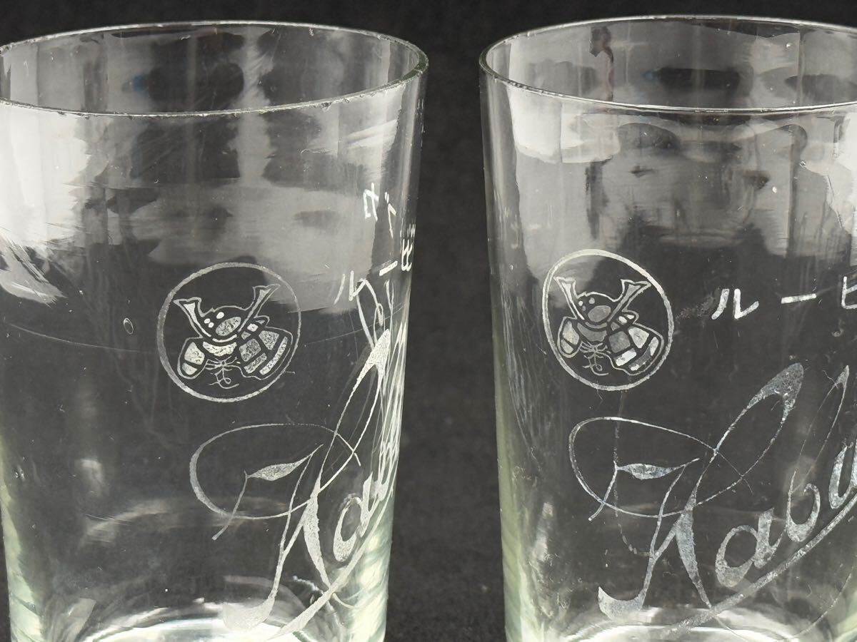 Yahoo!オークション - AZ-122 戦前 カブトビール ガラス コップ / 広告...