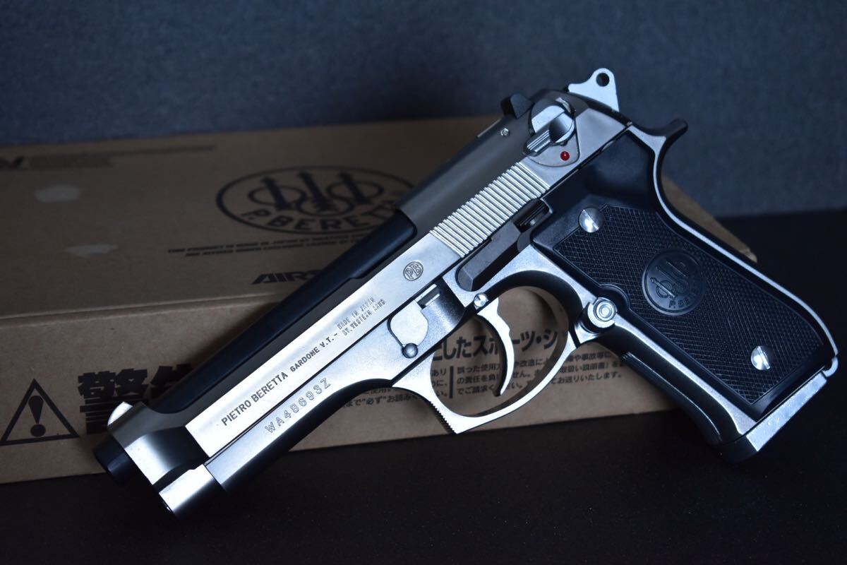 Yahoo!オークション - WA ベレッタ M92FS INOX シルバー 96時間 ガスブ...