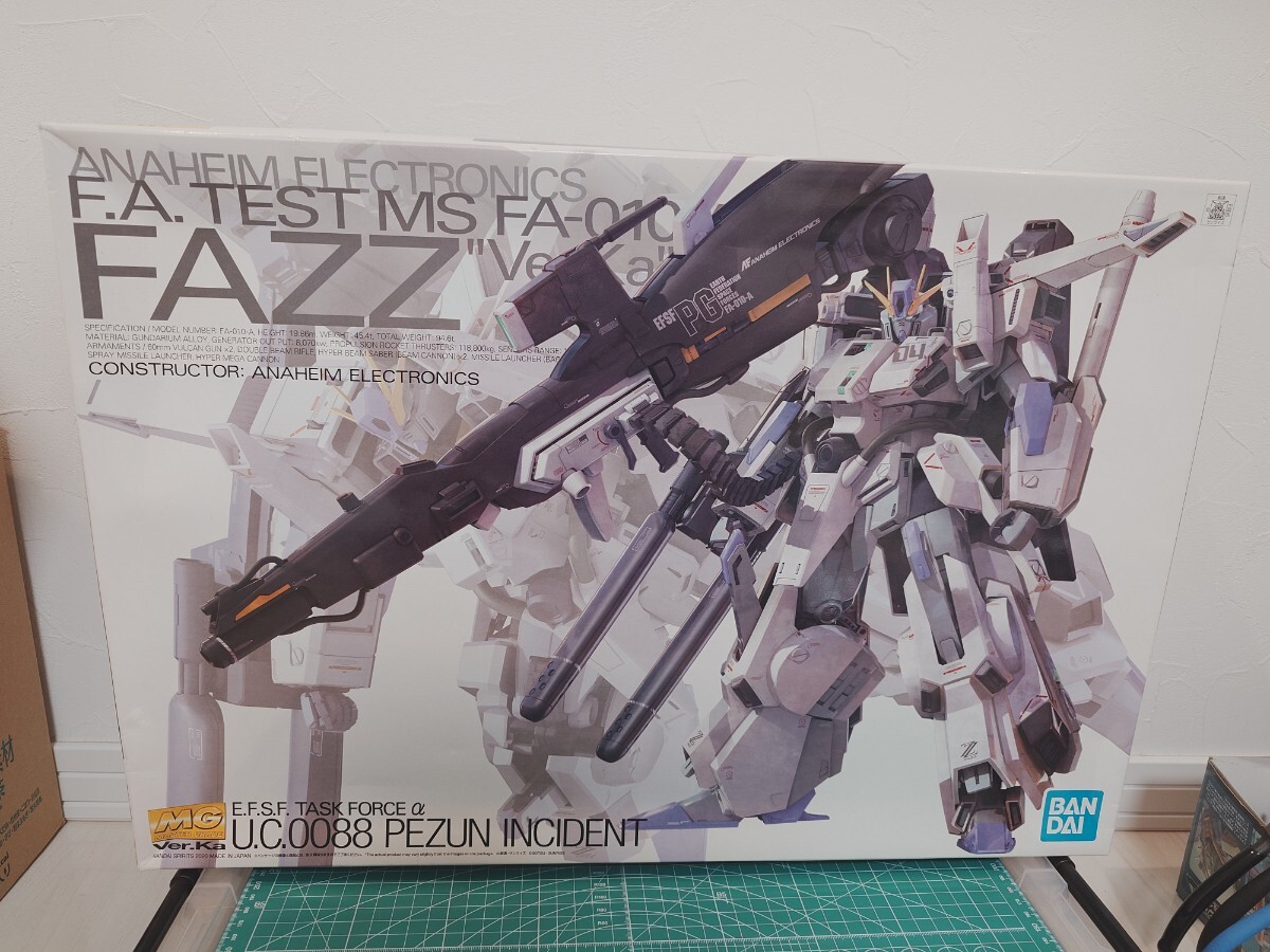 Yahoo!オークション - MG FAZZ Ver.Ka 素組み 欠品有り 作成途中