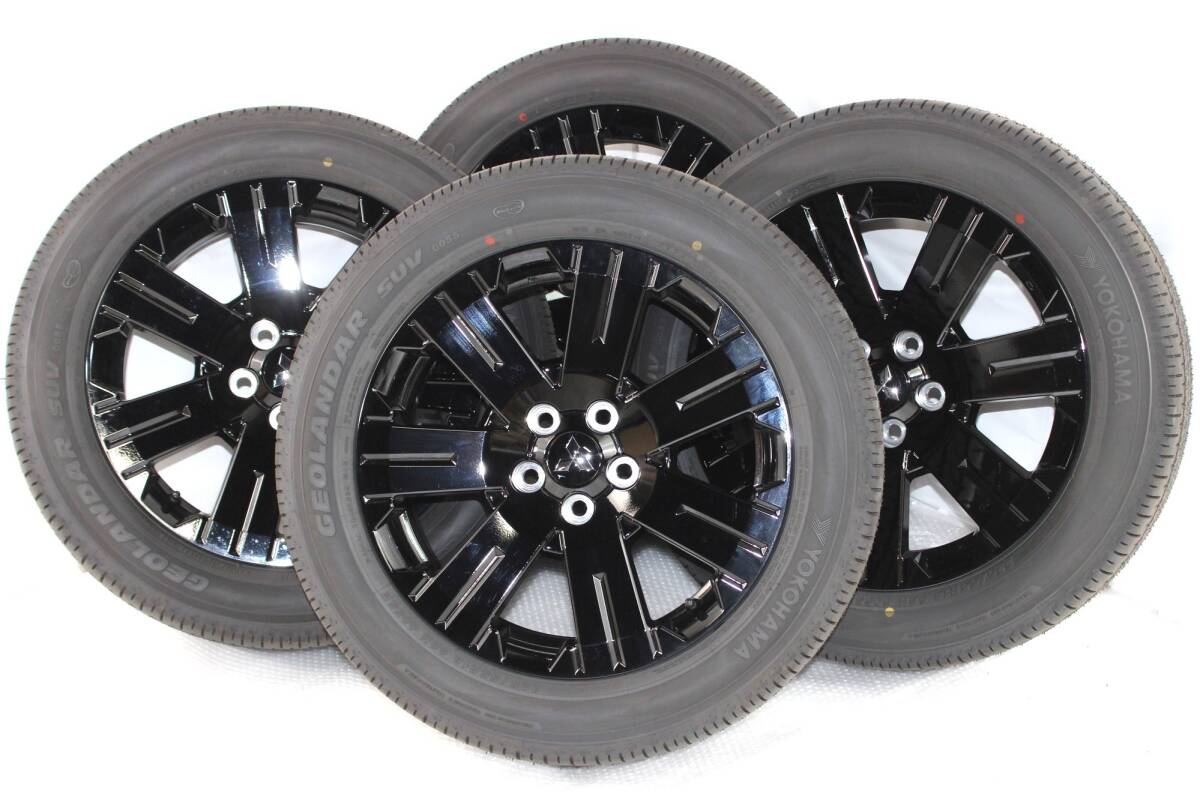新車外し 三菱 デリカ D5 純正 シャモニー CHAMONIX タイヤ＆ホイールセット 7J×18 225/55R18 ITUT85HUZU48-Y-H75-byebye(ラジアルタイヤ ...