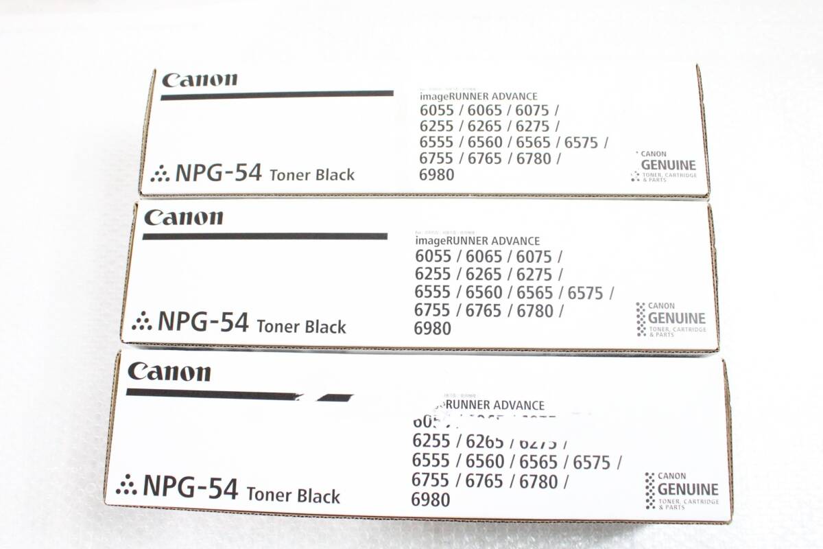 Yahoo!オークション - 未使用 CANON 純正 トナー NPG-54 ブラック 3本...
