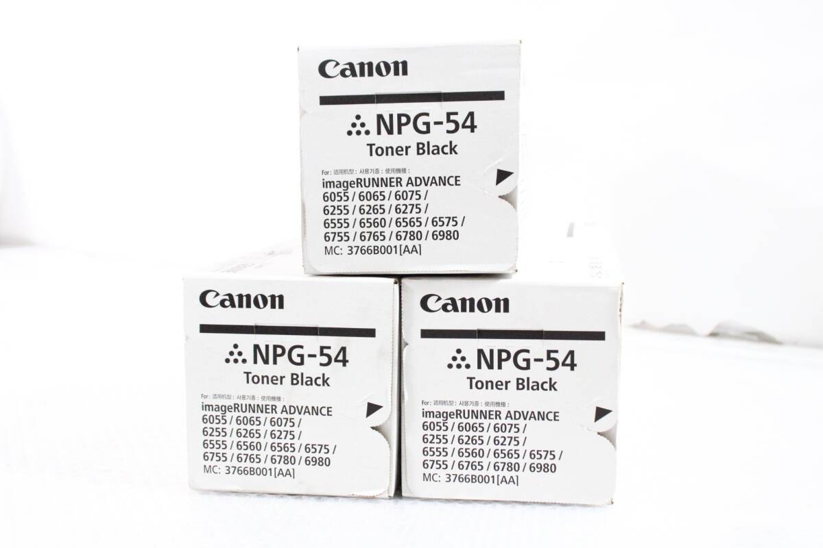 Yahoo!オークション - 未使用 CANON 純正 トナー NPG-54 ブラック 3本...