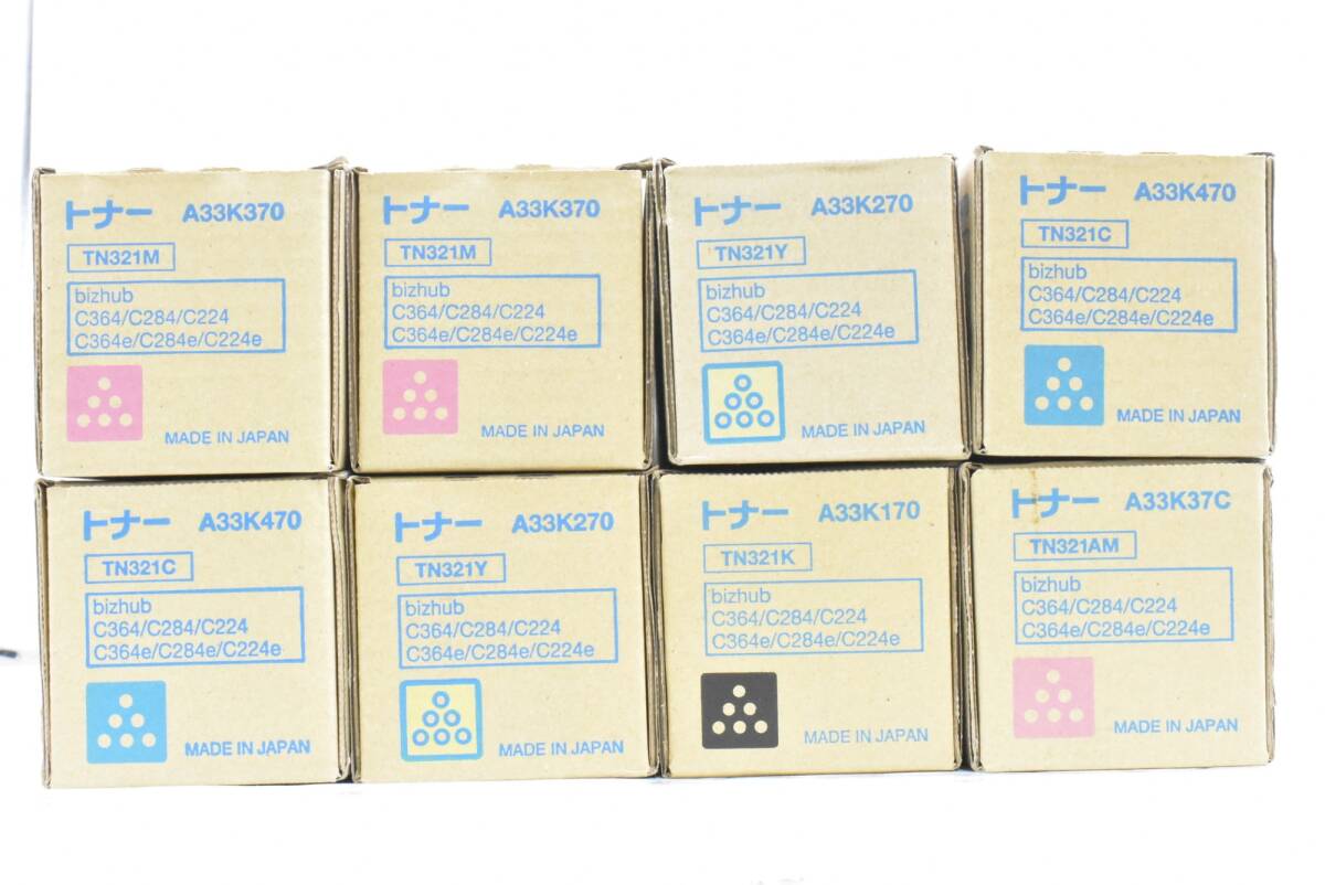 Yahoo!オークション - 未使用 コニカミノルタ 純正 トナー TN321 4色8...