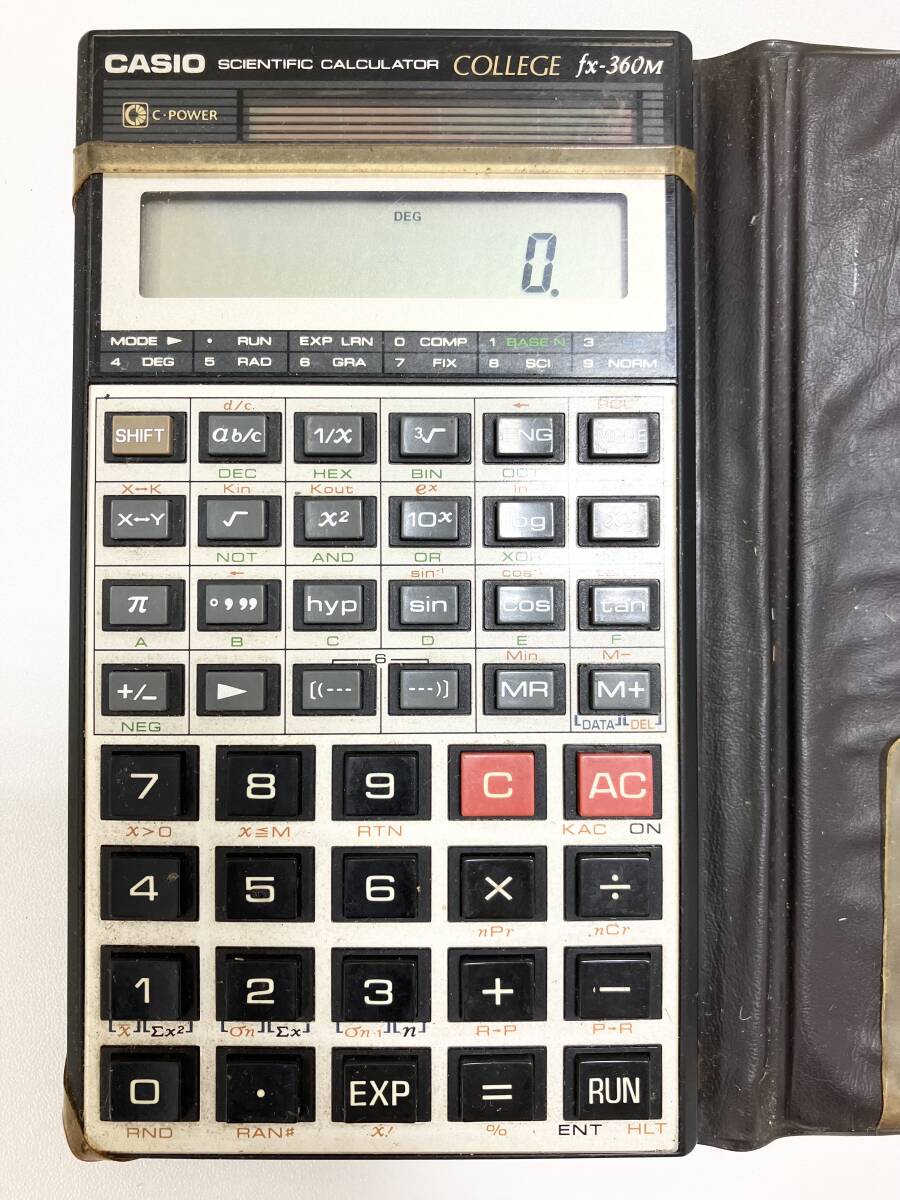 Yahoo!オークション - CASIO カシオ 電卓 COLLEGE FX-360M 10桁 中古品