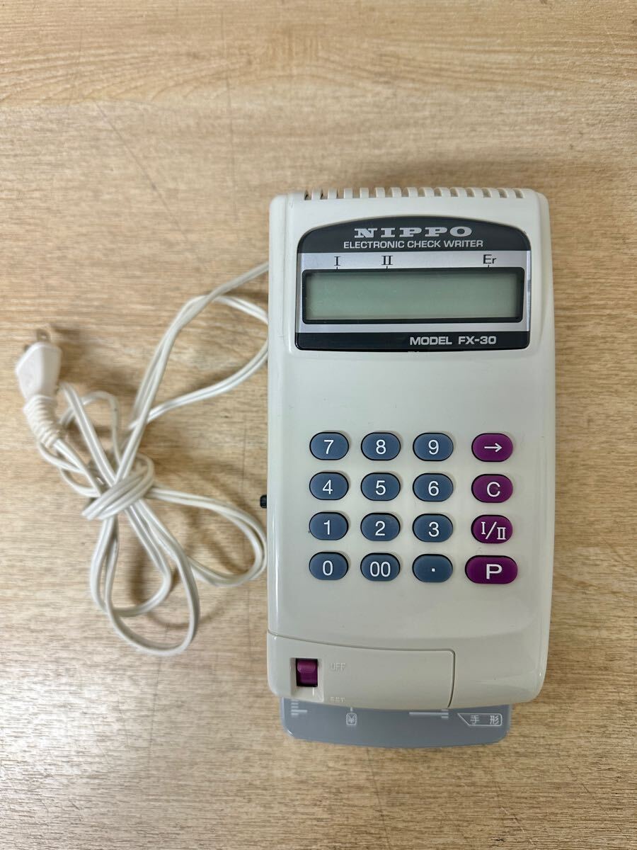 Yahoo!オークション - B141 NIPPO 電子チェックライター FX-30