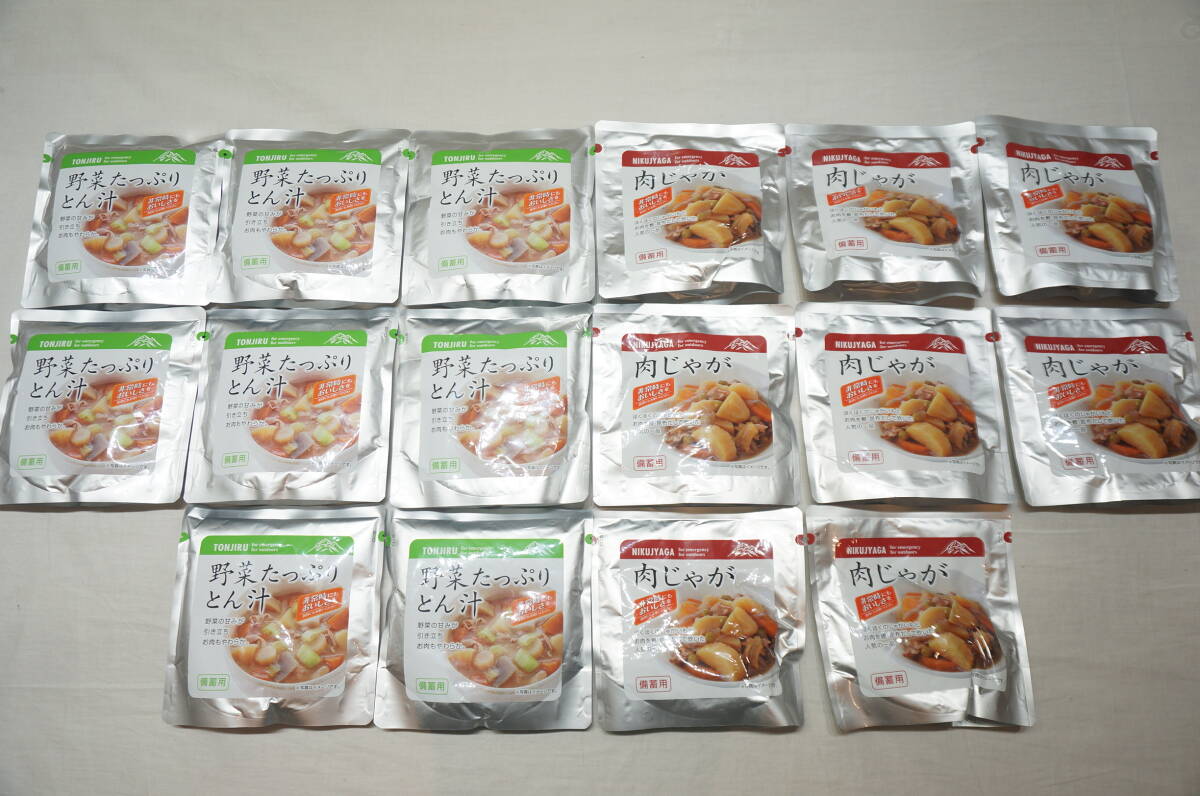 Yahoo!オークション - 【K13A】大量 16点 非常食 野菜たっぷり豚汁/肉...