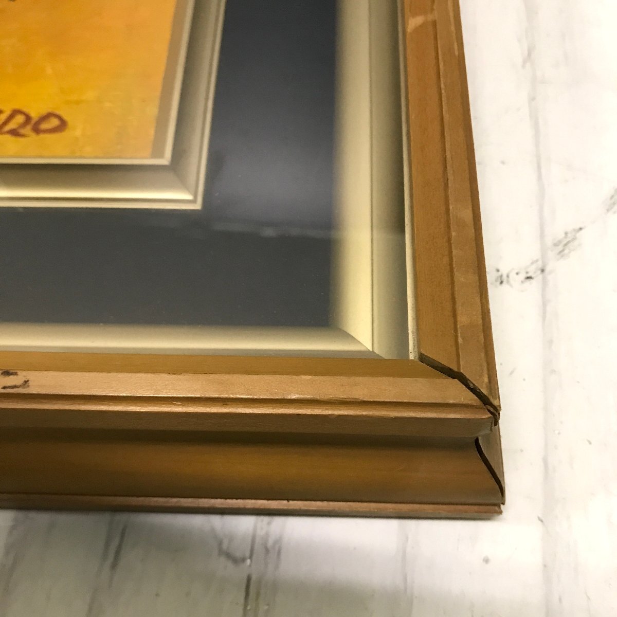 Yahoo!オークション - s001 E4 和気史郎 真作 「蟹」 額装品E6判 絵画 ...