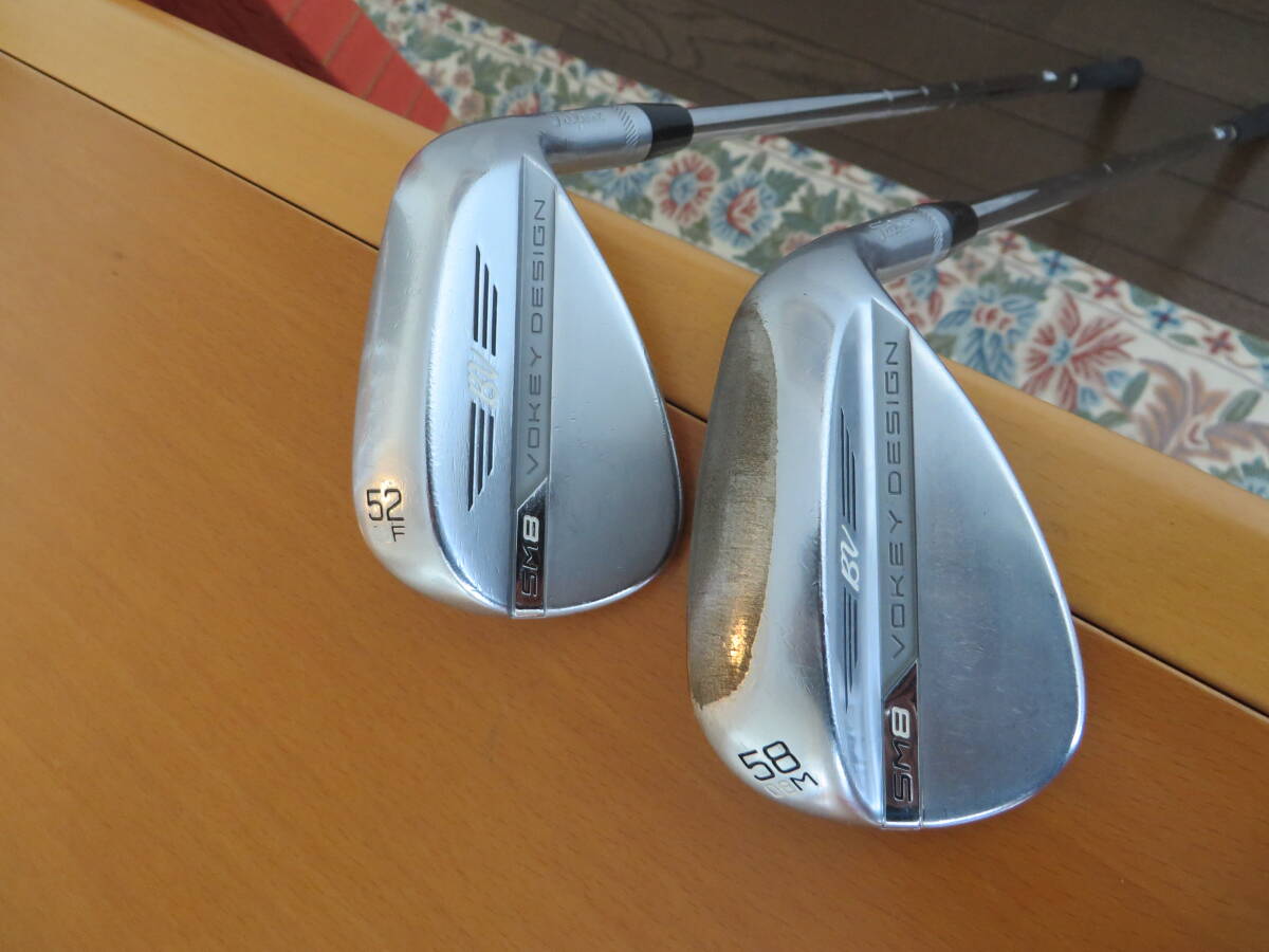 Yahoo!オークション - 即決・中古・Vokey Wedge SM8・2本セット・52-0...