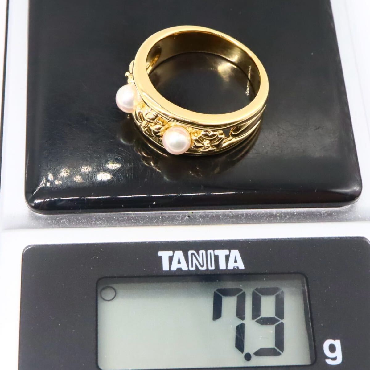 Yahoo!オークション - 1円〜 美品 MIKIMOTO(ミキモト) K18 アコヤ本真...