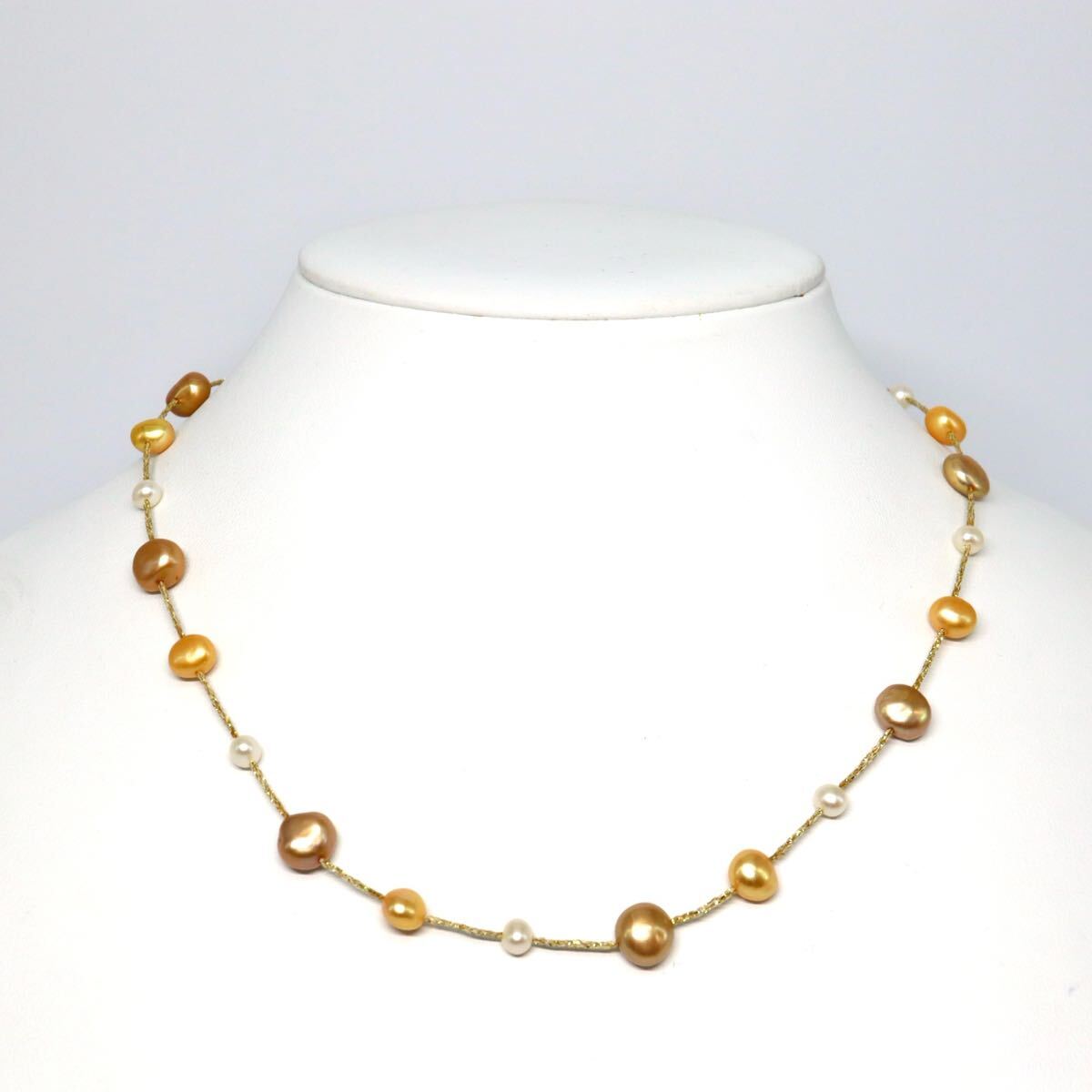 Yahoo!オークション - 1円〜 本真珠ネックレス F 約8.7g 約45.5cm 約4....