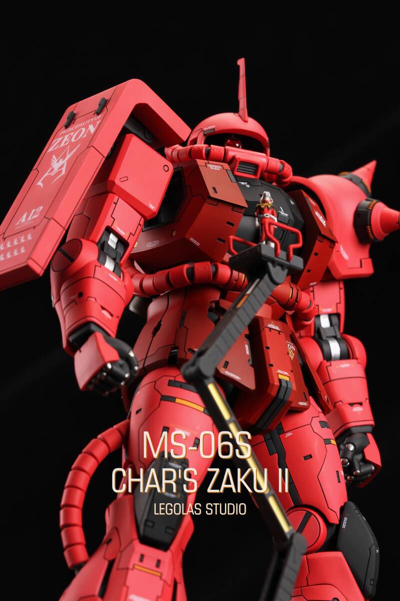 日本代購代標第一品牌【樂淘letao】－MG 1/100 MS-06S CHAR'S ZAKU II 徹底改修塗装済み完成品