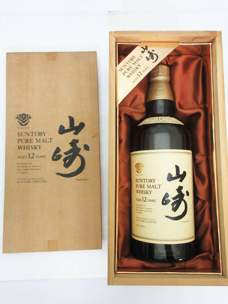 Yahoo!オークション - SK07【ウイスキー】サントリー 山崎 12年 750ml ...