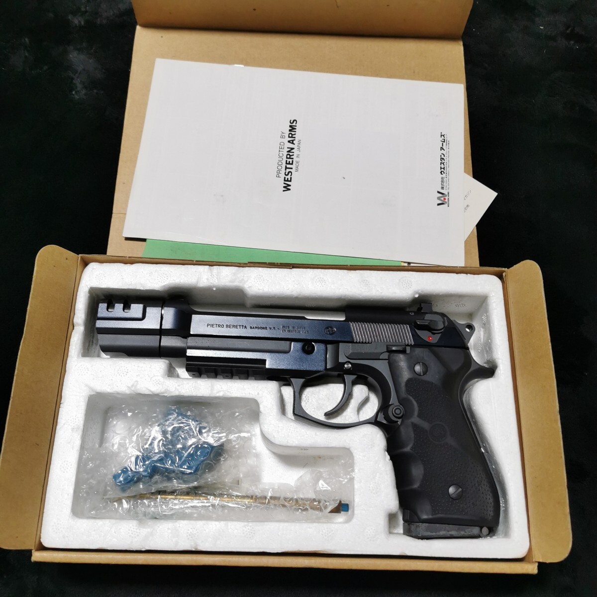 Yahoo!オークション - 【動作確認済】 WA M92 ガスブローバック ブルー...