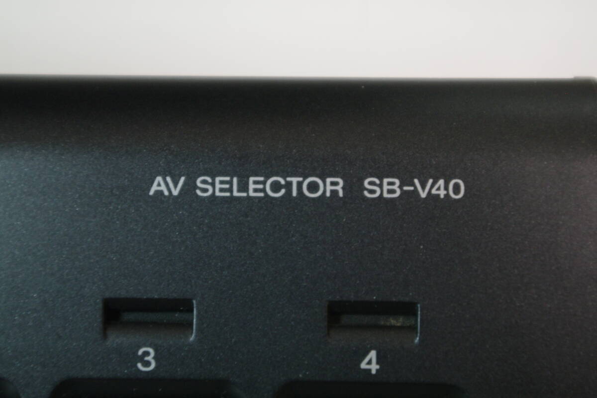 Yahoo!オークション - SONY ソニー AVセレクター SB-V40 4入力 RCA ピ...