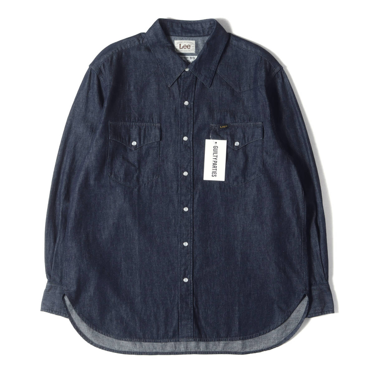 新品 WACKO MARIA ワコマリア シャツ サイズ:M 24SS Lee デニム ウエスタンシャツ (DENIM WESTERN SHIRT) インディゴ トップス コラボ ワコマリア