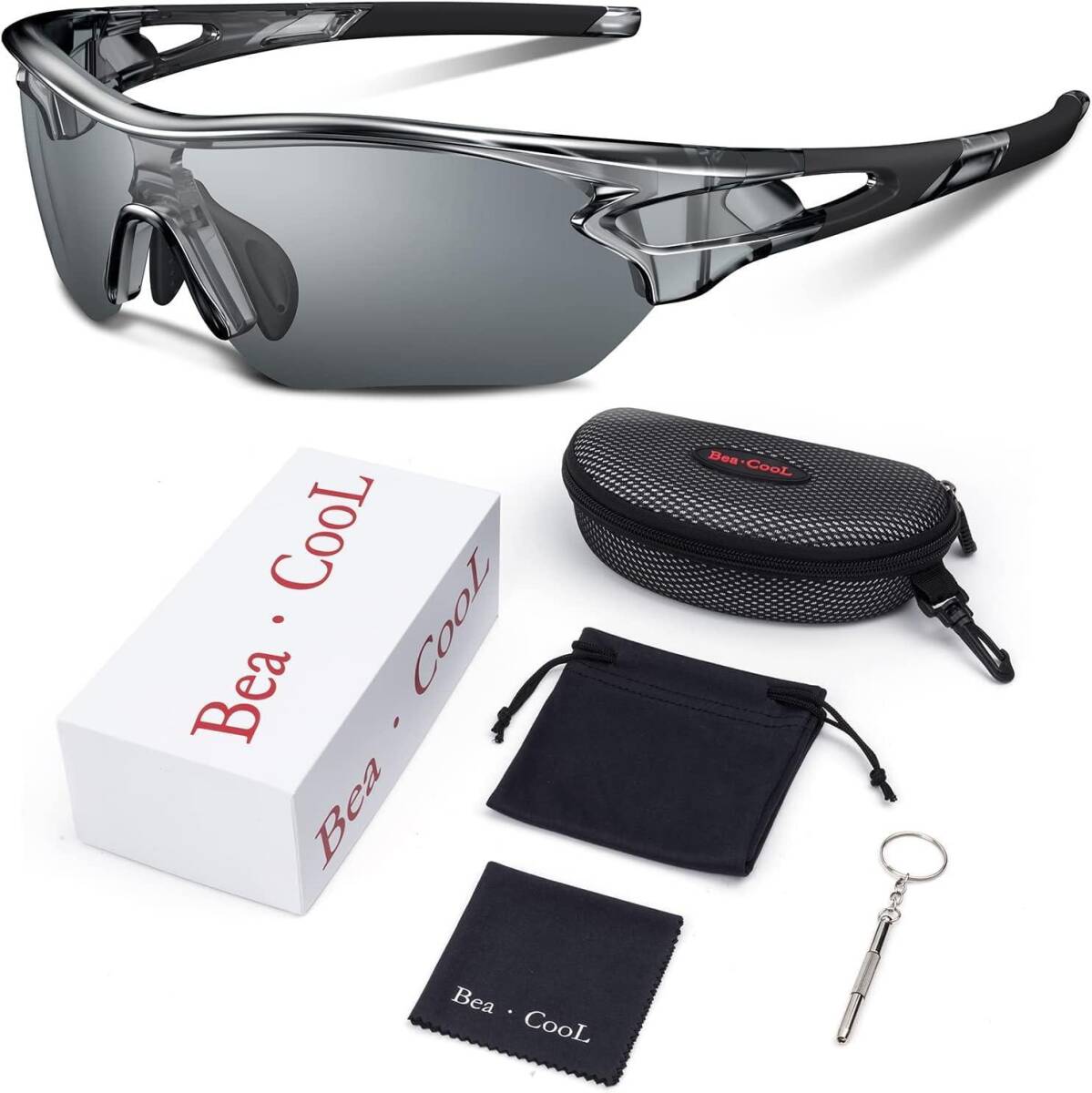 Yahoo!オークション - [BEACOOL] スポーツサングラス 偏光レンズ 自転...