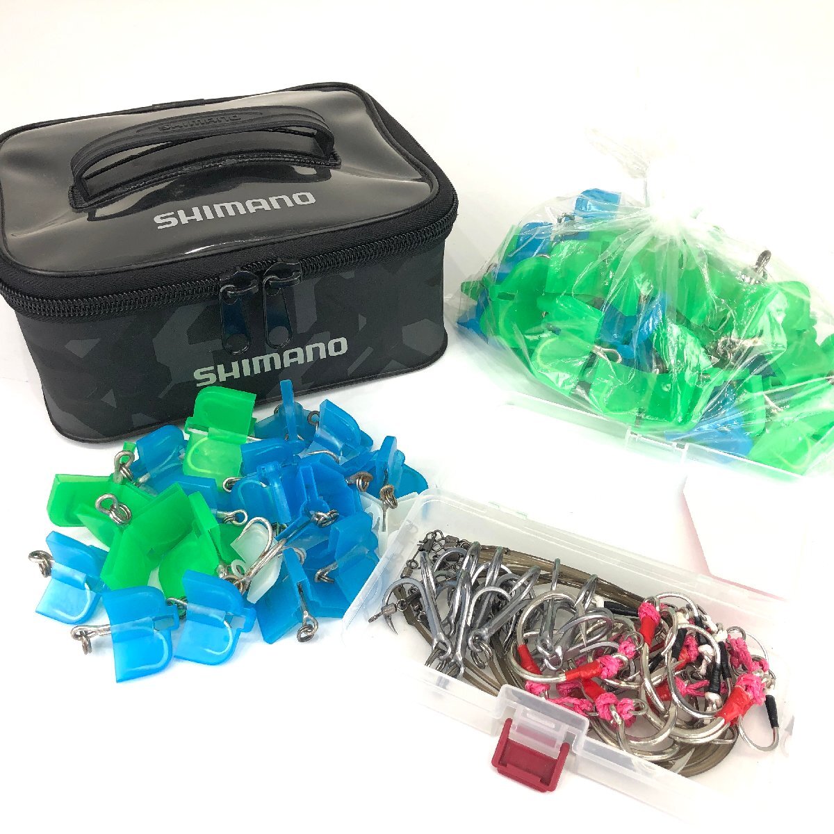 Yahoo!オークション - 1円～【フック大量セット/G154】シマノケース ト...