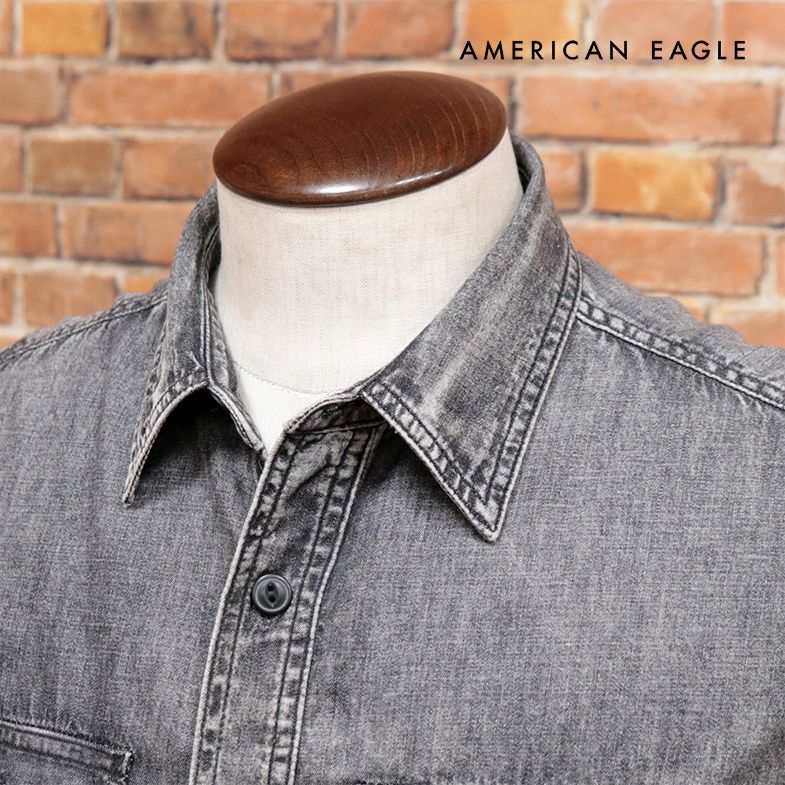 Yahoo!オークション - 1円/AMERICAN EAGLE/Mサイズ/デニム シャツ 7453...