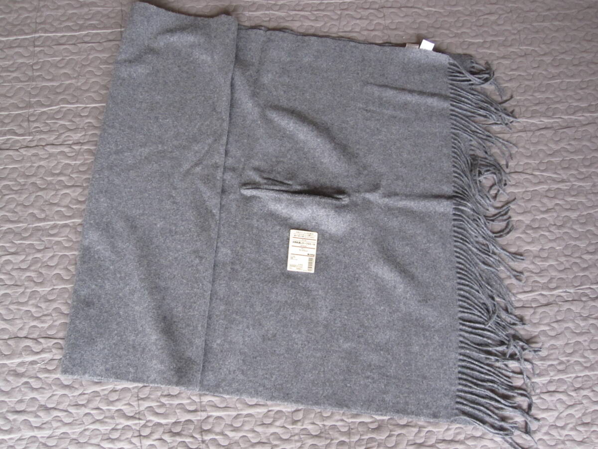 Yahoo!オークション - 無印良品 大判 手通しケープストール ポンチョに...