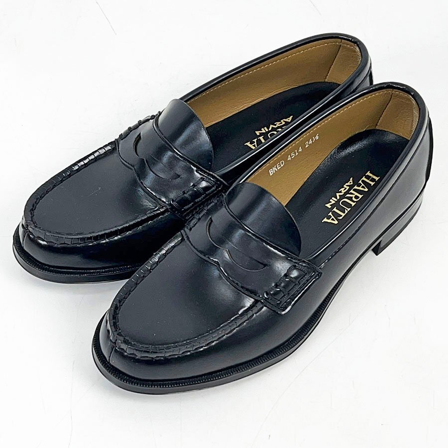 Yahoo!オークション - 未使用 靴 HARUTA ARVIN 24.5cm EE ブラック ロ...