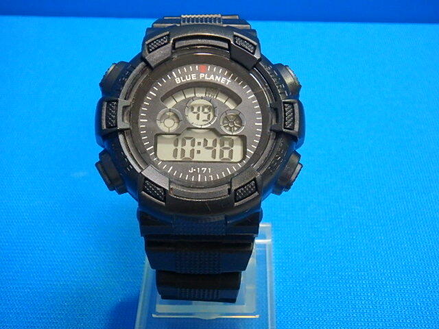 n501u BLUE PLANET ブループラネット J-171 G212 腕時計 デジタル 黒 24-1219(デジタル)｜売買されたオークション情報、yahooの商品情報をアーカイブ公開 ...