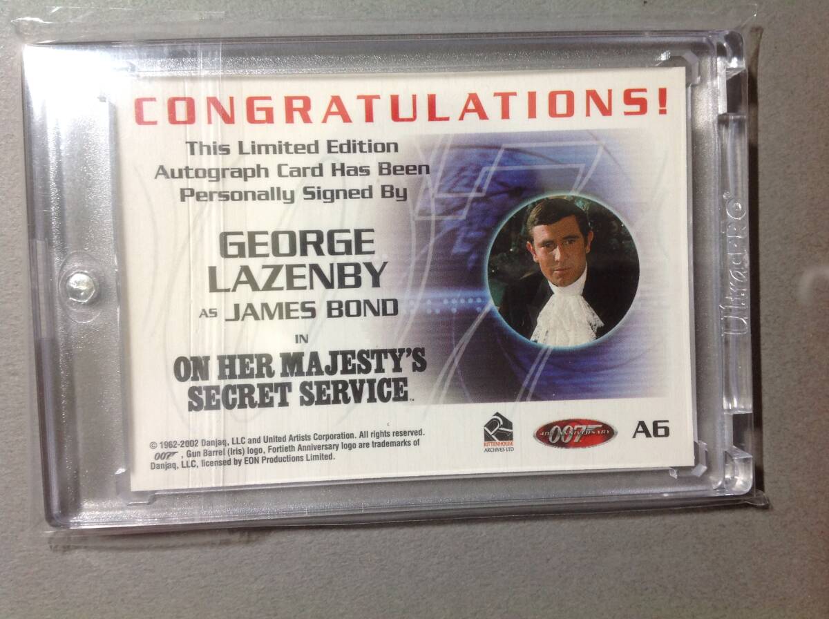 日本代購代標第一品牌【樂淘letao】－007 女王陛下の007 ジェームズボンド ジョージ・レーゼンビー サインカード