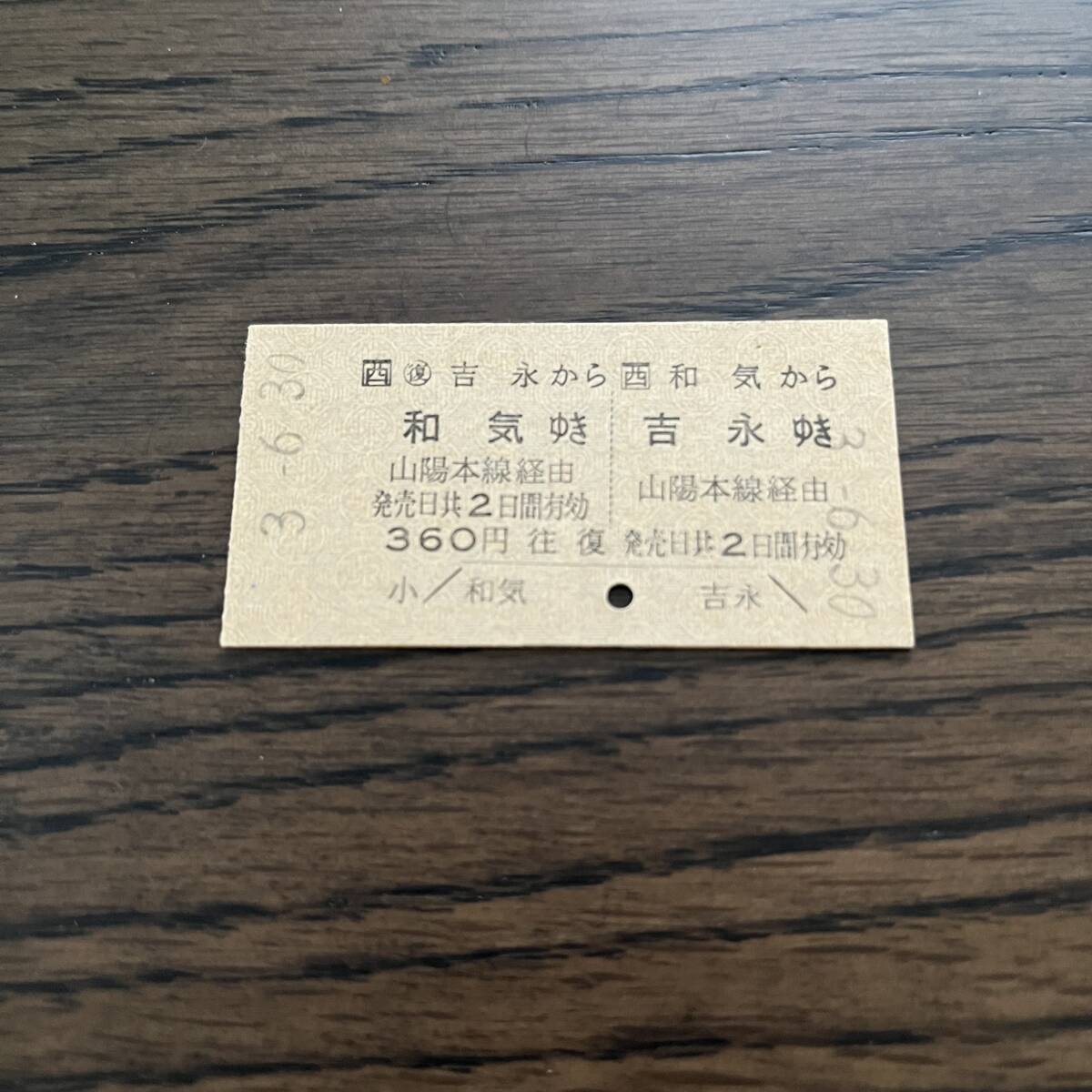 Yahoo!オークション - L84. 西 往復乗車券